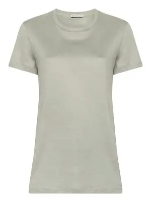 Moncler Logo-patch Cotton T-shirt - Green