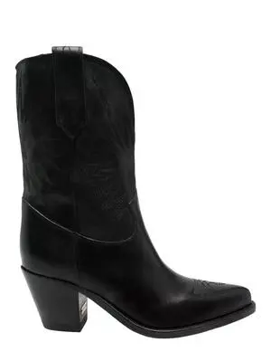 GOLDEN GOOSE Wish Star Low Boots - Black