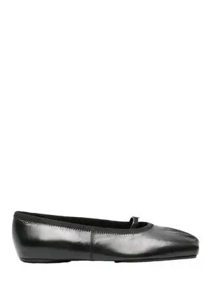 Givenchy 4g-plaque Pleated Ballerina Shoes - Black