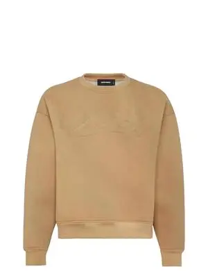 Dsquared2 Embossed Cotton Sweatshirt - Neutrals