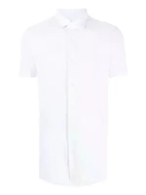 Emporio Armani Short-sleeve Poplin Shirt - White