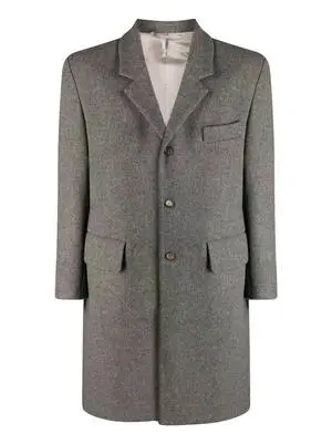 RIER Single-breasted Wool Coat - Grey