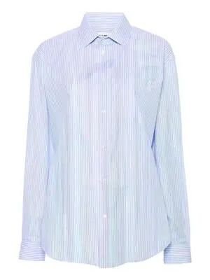 DARKPARK Anne Striped Cotton Shirt - Blue