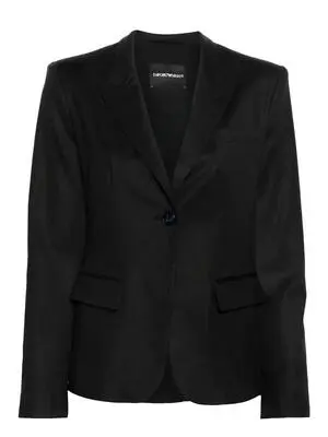 Emporio Armani Single-breasted Blazer - Blue