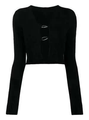 Heron Preston Open Front Long-sleeve Cardigan - Black