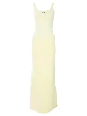 Off-White Sleeveless Long Dress - Neutrals