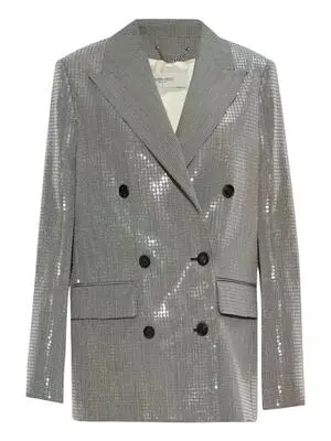 GOLDEN GOOSE Sequinned Blazer - Silver