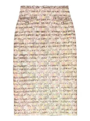 Elie Saab Camaleonte Sequin-embellished Midi Skirt - Neutrals