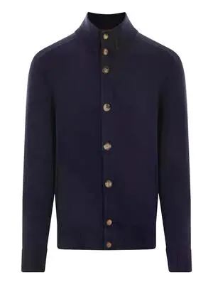 Brunello Cucinelli Buttoned Cardigan - Blue