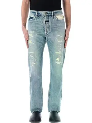 Fear Of God Ripped-detailing Jeans - Blue