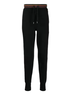 Paul Smith Stripe-trim Track Pants - Black