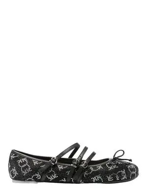 Pinko Embellished Ballet Flats - Black