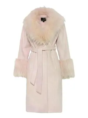 UNREAL FUR Faux Fur Belted Paris Coat