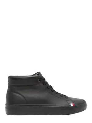 Tommy Hilfiger Modern Leather Lace-up Sneakers - Black