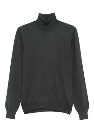 Tagliatore Miles Roll Neck Sweater - Grey
