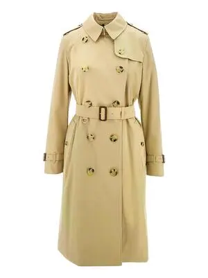 Burberry Double-breasted Cotton Trench Coat - Neutrals