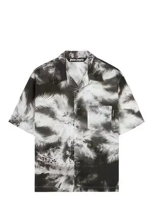 Palm Angels Blueprint Palms Shirt - Black