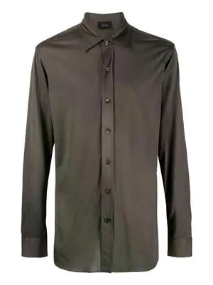 Brioni Long-sleeve Button-up Shirt - Green