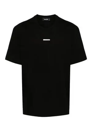 Dsquared2 Logo-patch Cotton T-shirt - Black