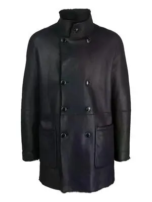Giorgio Armani Double-breasted Flight Jacket - Blue