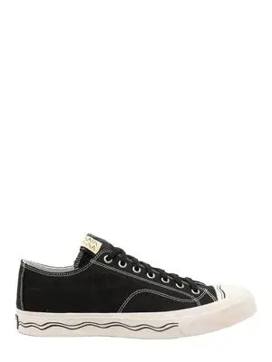 Visvim Seeger Lo Leather Sneakers - Black