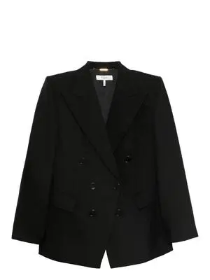 Chloé Wool Double-breasted Blazer - Black