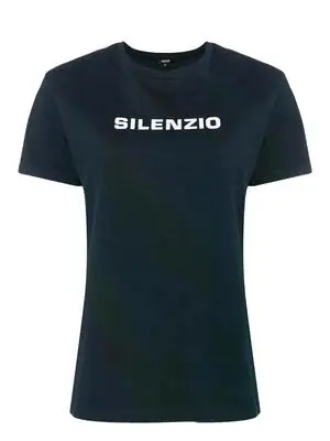 Aspesi Silenzio Print T-shirt - Blue