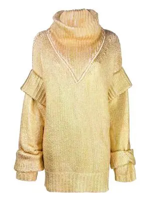 Philipp Plein Maxi Hexagon Metallic Pullover - Neutrals