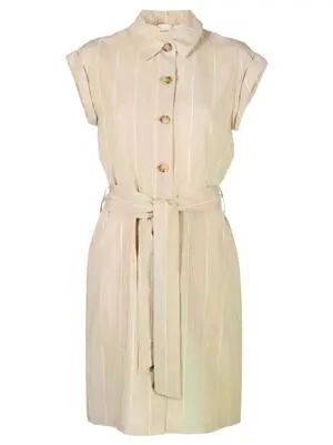 Liu Jo Belted-waist Shirt Dress - Neutrals