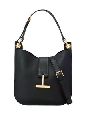 TOM FORD Small Tara Leather Tote Bag - Black