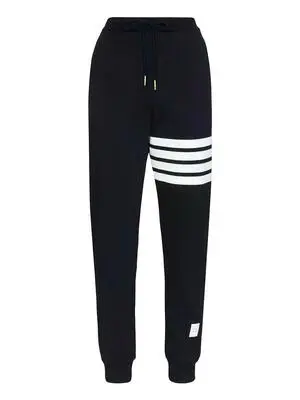 Thom Browne Thom Browne Classic Cotton Sweatpants With Signature Striping Blue