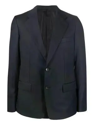 LANVIN Notched-lapels Single-breasted Blazer - Blue