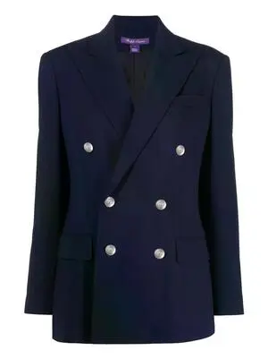 Ralph Lauren Double-breasted Button-fastening Coat - Blue
