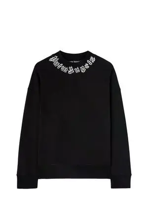 PALM ANGELS Logo-Print Cotton Sweatshirt