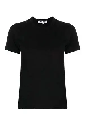 Play Comme Des Garcon X The Artist Invader Cotton T-shirt - Black