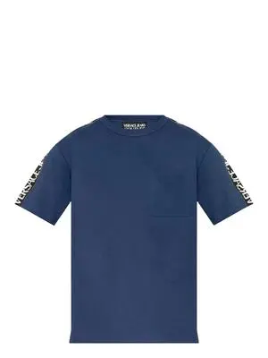 Versace Logo-print T-shirt - Blue