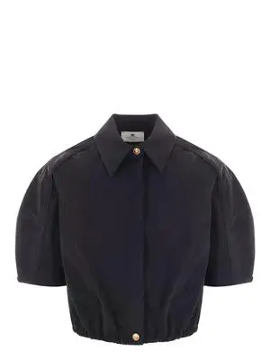Elisabetta Franchi Puff-sleeve Shirt - Black