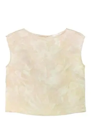 Incotex Floral-jacquard Tank Top - Neutrals