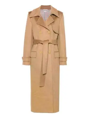 Thom Browne Double-breasted Coat - Neutrals