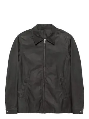 Rick Owens Brad Leather Jacket - Grey