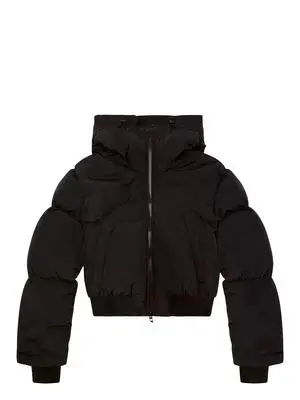 DIESEL® Hooded Quilted Jacket - Black