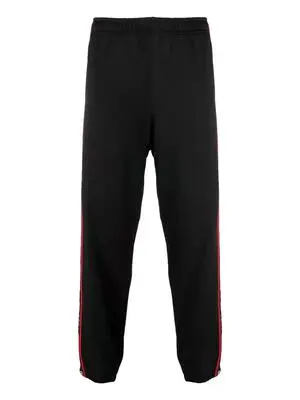 44 LABEL GROUP Logo-stripes Cotton Track Pants - Black