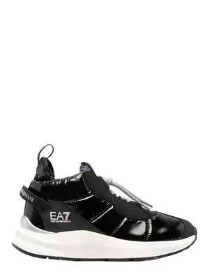 EA7 Padded Mid-top Sneakers - Black