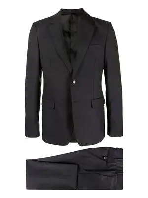 Prada Single-breasted Virgin Wool-blend Suit - Blue