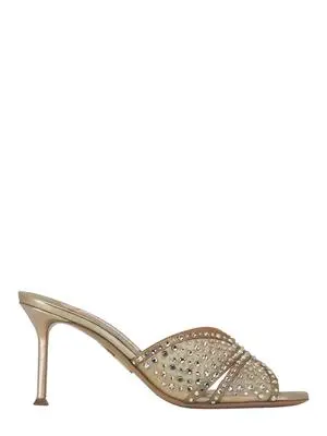 AQUAZZURA 75mm Lover Mules - Neutrals