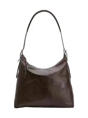 LEMAIRE Belted Shoulder Bag Brown