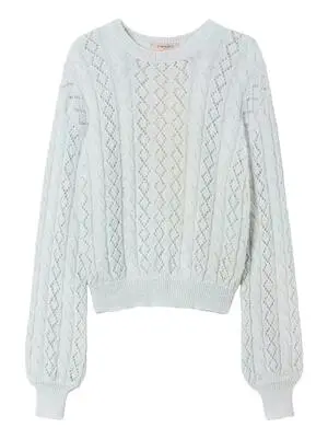 TWINSET Cable-knit Jumper - Blue