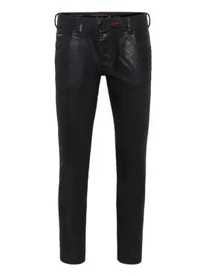 Philipp Plein Skull Mid-rise Skinny Jeans - Black