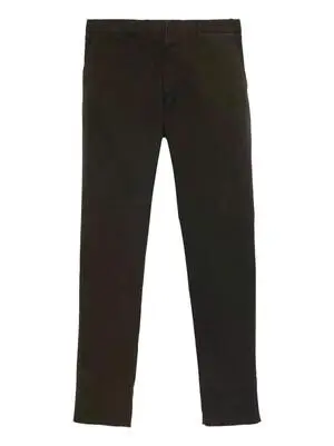 Zegna Pressed-Crease Trousers Brown