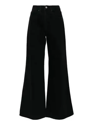 FRAME Easy Wide Flare Jeans - Black